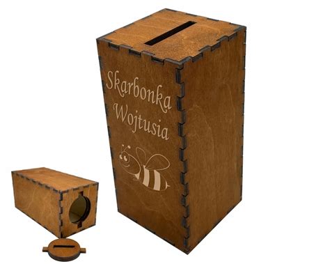 Drewniana Skarbonka Z GRAWEREM Prezent Urodziny 14120514409 Allegro Pl