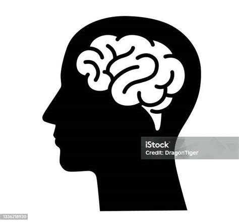 두뇌와 인간의 머리 아이콘 검은색에 대한 스톡 벡터 아트 및 기타 이미지 검은색 사람들 컴퓨터 그래픽 Istock