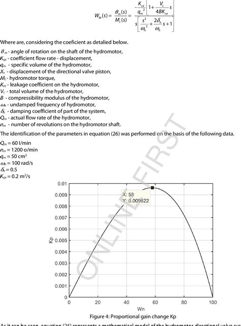 Figure 4 From Pd Controller Design For A System Of A Valve Controlled Hydromotor Semantic Scholar