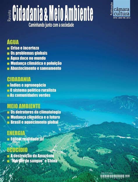 Edição n 44 da revista Cidadania Meio Ambiente está disponível para