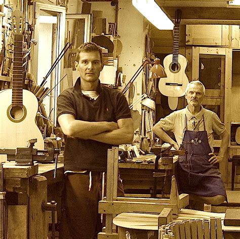 Me And My Father In Workshop Roma Expo Guitars
