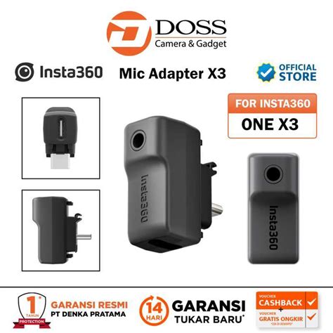 Jual Insta360 One X3 Mic Adapter X3 Mic Adapter Di Seller Doss Official Store Doss Blibli