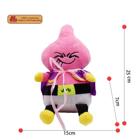 Anime Dbz Majin Boo Buu Naughty Smile Cute Q Plush Doll Soft Toy T