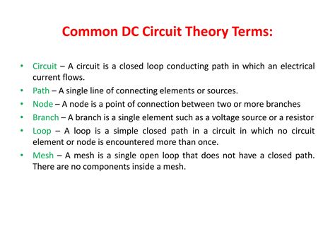 Basic Circuit Laws Pptx