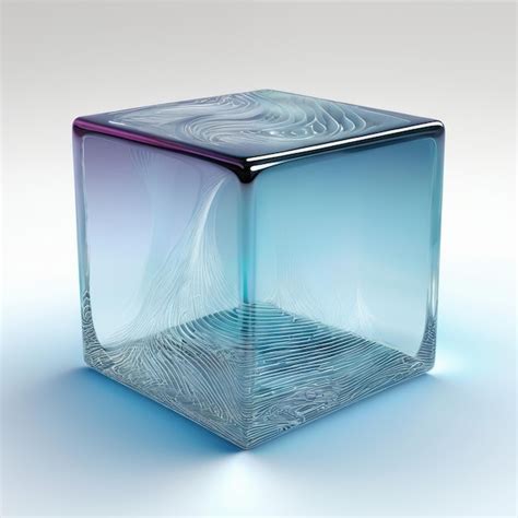 Premium Photo Glass Cube Resting On Table