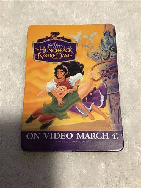 UB WALT DISNEY HUNCHBACK OF NOTRE DAME PROMO PIN BADGE 43504