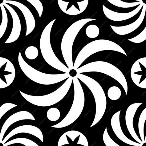 Premium Vector Black And White Seamless Pattern Vector Art And