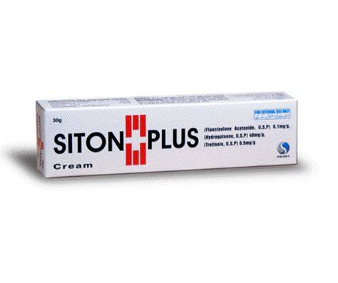 SITON PLUS CREAM Used For Melasma 30 gm Tube | Inspire Uplift
