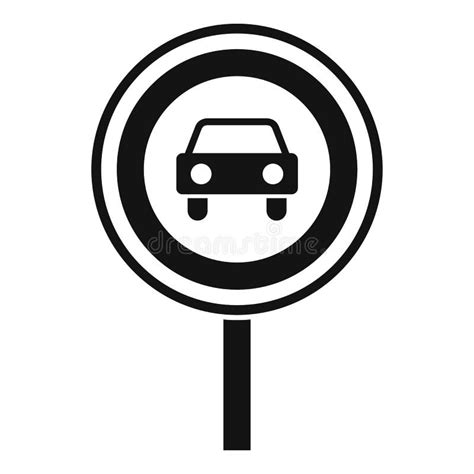 Prohibiting Traffic Sign Pattern Vector Stock Vector Illustration Of