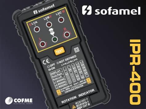 Sofamel Presents Its Ipr 400 Phase Rotation Indicator Cofme