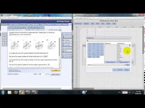 Find Sum Of Squared Residuals For A Given Regression Line YouTube