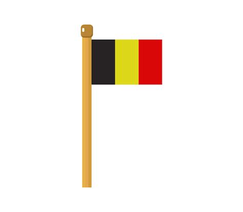 벨기에 국기 프리미엄 벡터