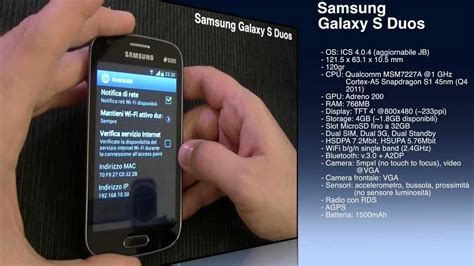 Samsung Galaxy S Duos Unboxing ITA By TechnoLost YouTube