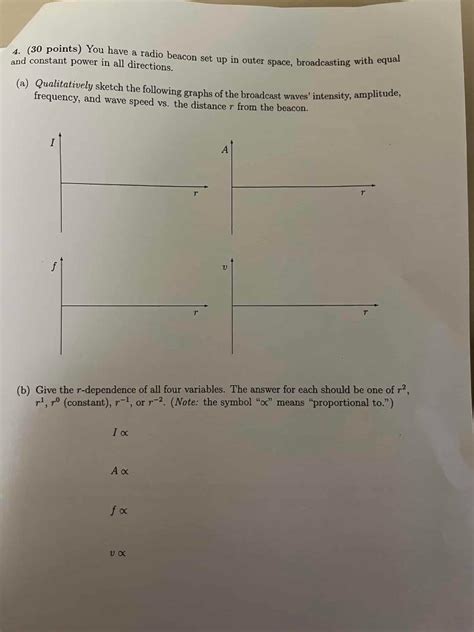 Solved 4 30 Points You Have A Radio Beacon Set Up In Chegg
