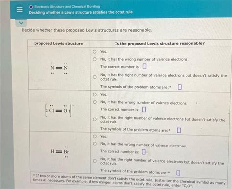 Solved Decide Whether These Proposed Lewis Structures Are Chegg Com