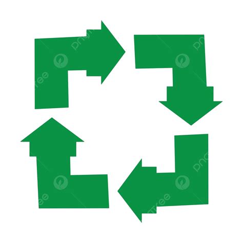 Green Arrow Recycle Logo Vector Icon Template Recyclable Concept Nature