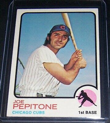 1973 TOPPS JOE PEPITONE CHICAGO CUBS 580 NM HIGH NUMBER EBay