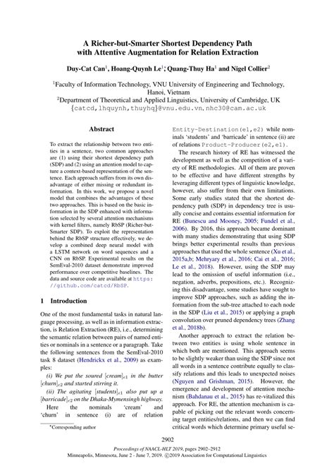 Pdf A Richer But Smarter Shortest Dependency Path With Attentive