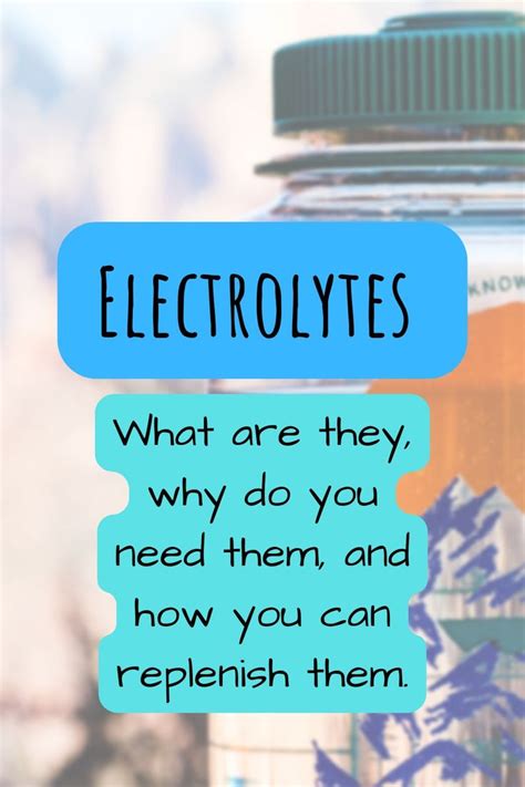 Electrolytes Importance And Benefits
