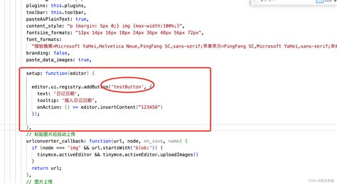 Vue Tinymce富文本组件自定义操作按钮tinymce自定义按钮 Csdn博客