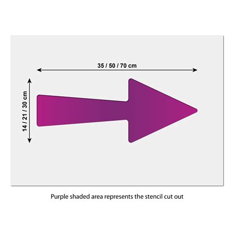 Arrow Sign Stencil Straight Arrow Template Craftstar