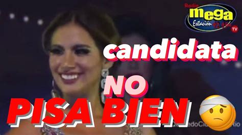 Wow As Fue La Ca Da De La Candidata Miss Ecuador Youtube