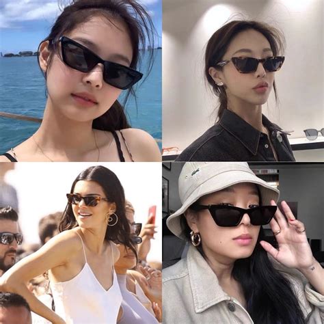 Jennie Same Style Sunglasses Womens Retro Sunglasses Korean Version Of
