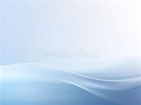Soft Abstract White Blue Background With Flowing Wave Pattern  Stock Illustration