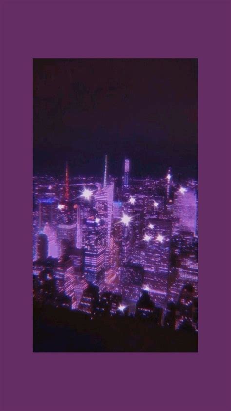 Aesthetic City Wallpaper City Aesthetic Purple City Purple Aesthetic
