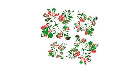 Christmas Random Leaves Pattern Christmas T Shirt Teepublic