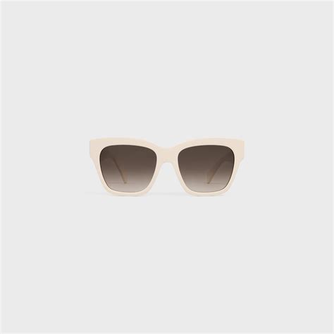 occhiali da sole triomphe 09 in acetato avorio celine