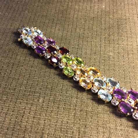 Ross Simons Gold Tone Sterling 925 Multi Gemstone And Gem