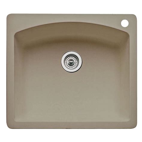 Blanco Diamond Dual Mount Granite 25 In 1 Hole Single Bowl Kitchen