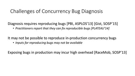 Ppt Lazy Diagnosis Of In Production Concurrency Bugs Powerpoint