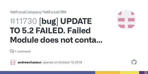 [bug] update to 5 2 failed failed module does not contain default