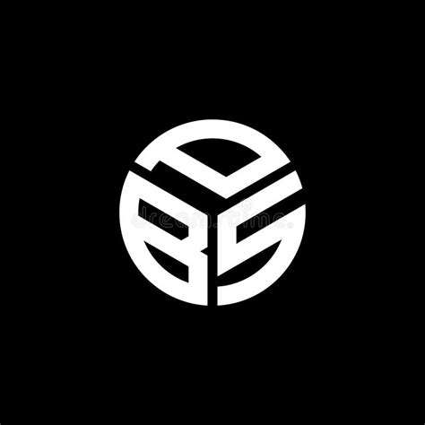 Pbs Letter Logo Design On Black Background Pbs Creative Initials
