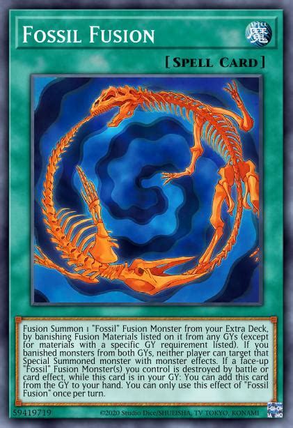 Fossil Fusion Yu Gi Oh Cards Out Of Games