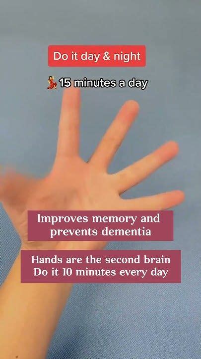Simple Hands Exercise Improve Memory Prevents Dementi Brainhealth Handexercise Memory