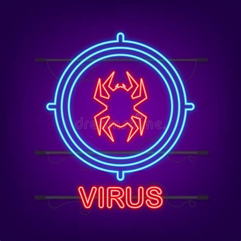 Danger Symbol Vector Illustration Virus Protection Computer Virus