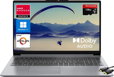 Amazon Com Lenovo IdeaPad 1 15 6 HD Laptop 8GB RAM 256GB 128GB Emmc 128GB SD Card AMD