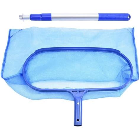Filet de Nettoyage de Piscine Écumoire à Feuilles avec Perche télescopique Filets de Nettoyage