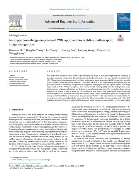 Pdf An Expert Knowledge Empowered Cnn Approach For Welding Radiographic Image Recognition