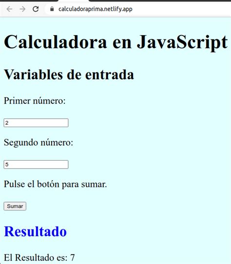 Alto Código Calculadora sencilla en JavaScript