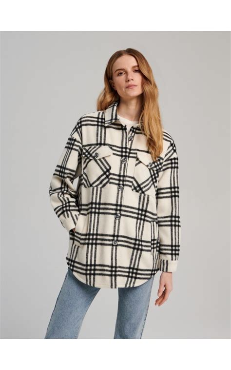 Shacket από μείγμα μαλλιού Sinsay 3141f 99x