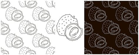 모노크롬 이음매 없는 패턴 손으로 그리기 스타일로 설정합니다 직물 등에 사용할 수 있습니다 0명에 대한 스톡 벡터 아트 및 기타 이미지 Istock