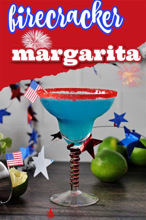 Firecracker Margarita Blue Curacao And Tequila Ovenspiration