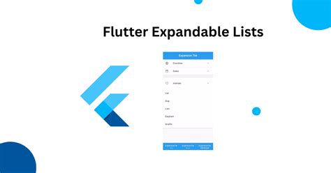 mastering flutter expandable list a comprehensive guide raheemdev