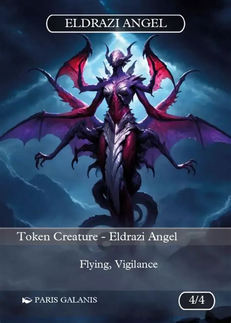 Eldrazi Angel Token Colorless 4 4