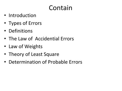 Theory Of Errors Pptx
