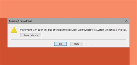 PowerPoint Can T Open This Type Of File Fixed